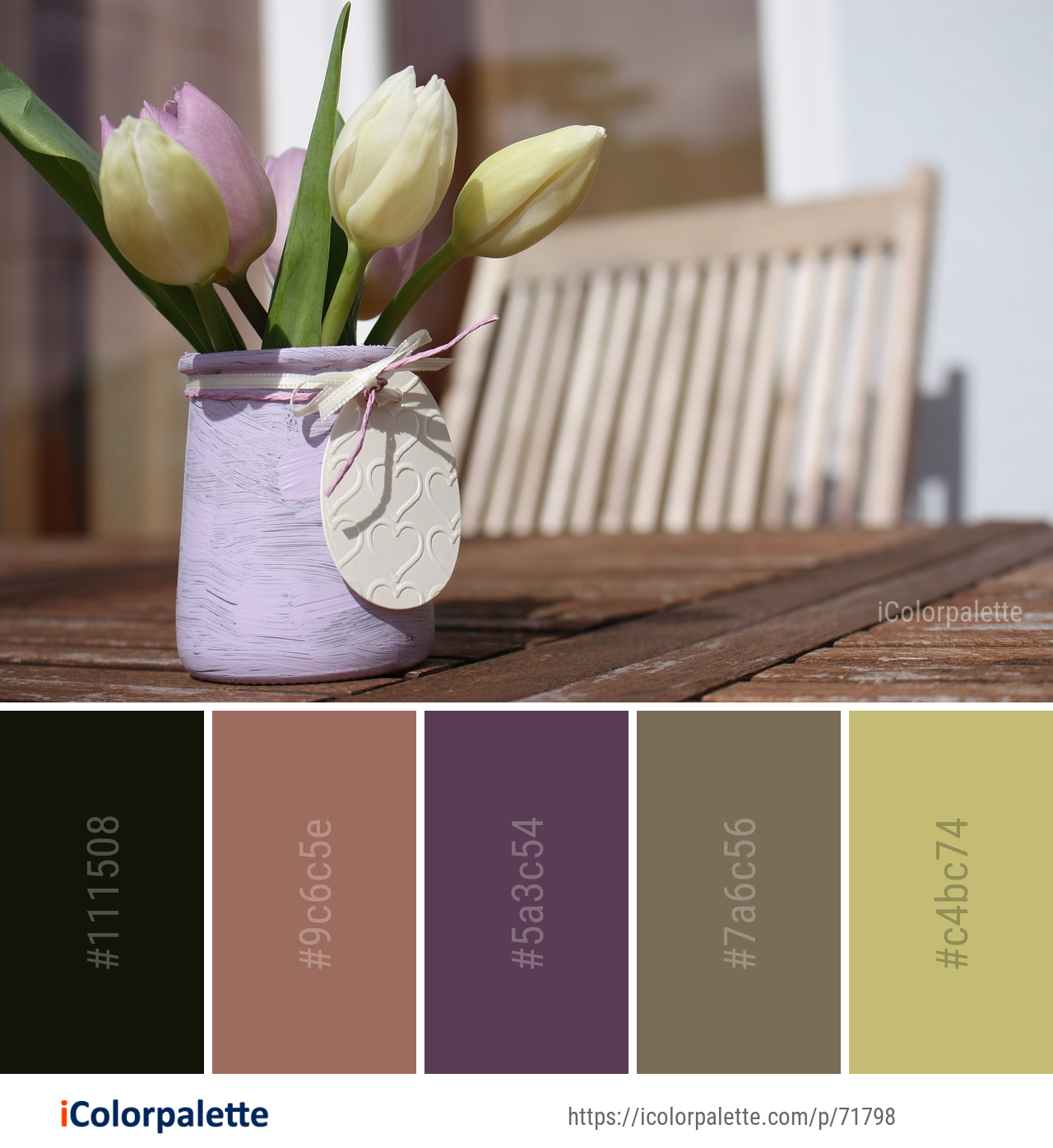 Color Palette Ideas from Flower Vase Flowerpot Image | iColorpalette