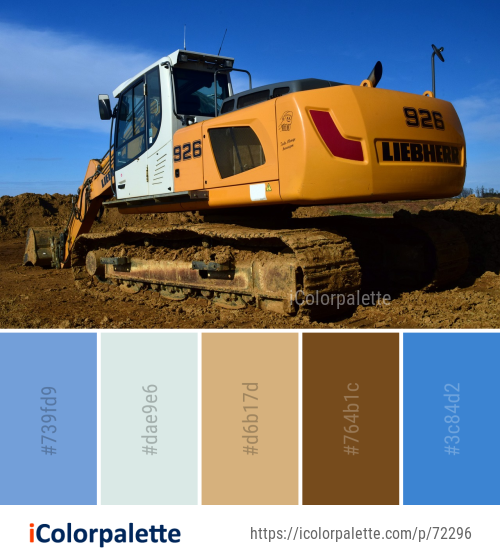 Color Palette Ideas from Construction Equipment Yellow Bulldozer Image ...