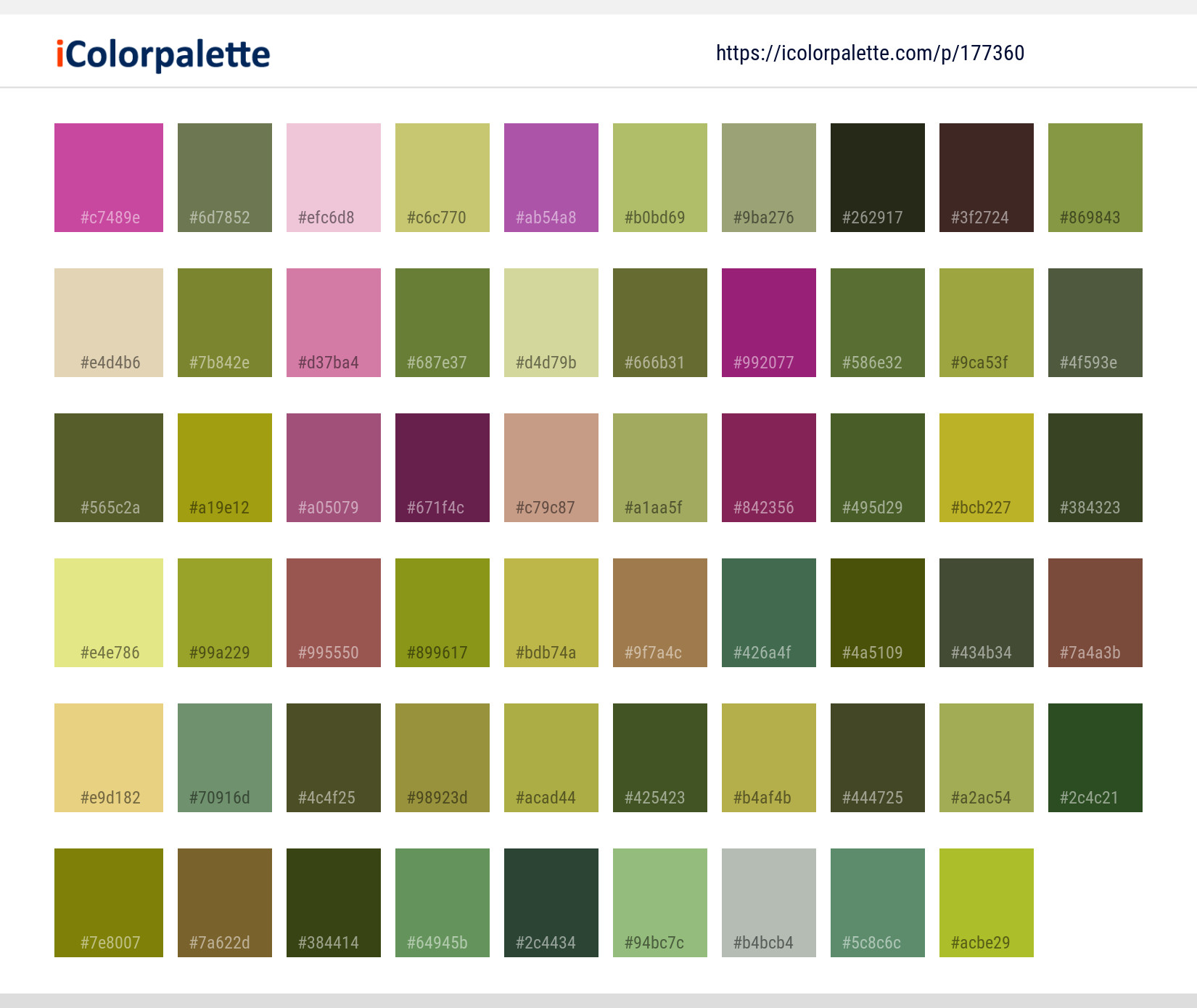 Color Palette Ideas from Silybum Plant Thistle Image | iColorpalette