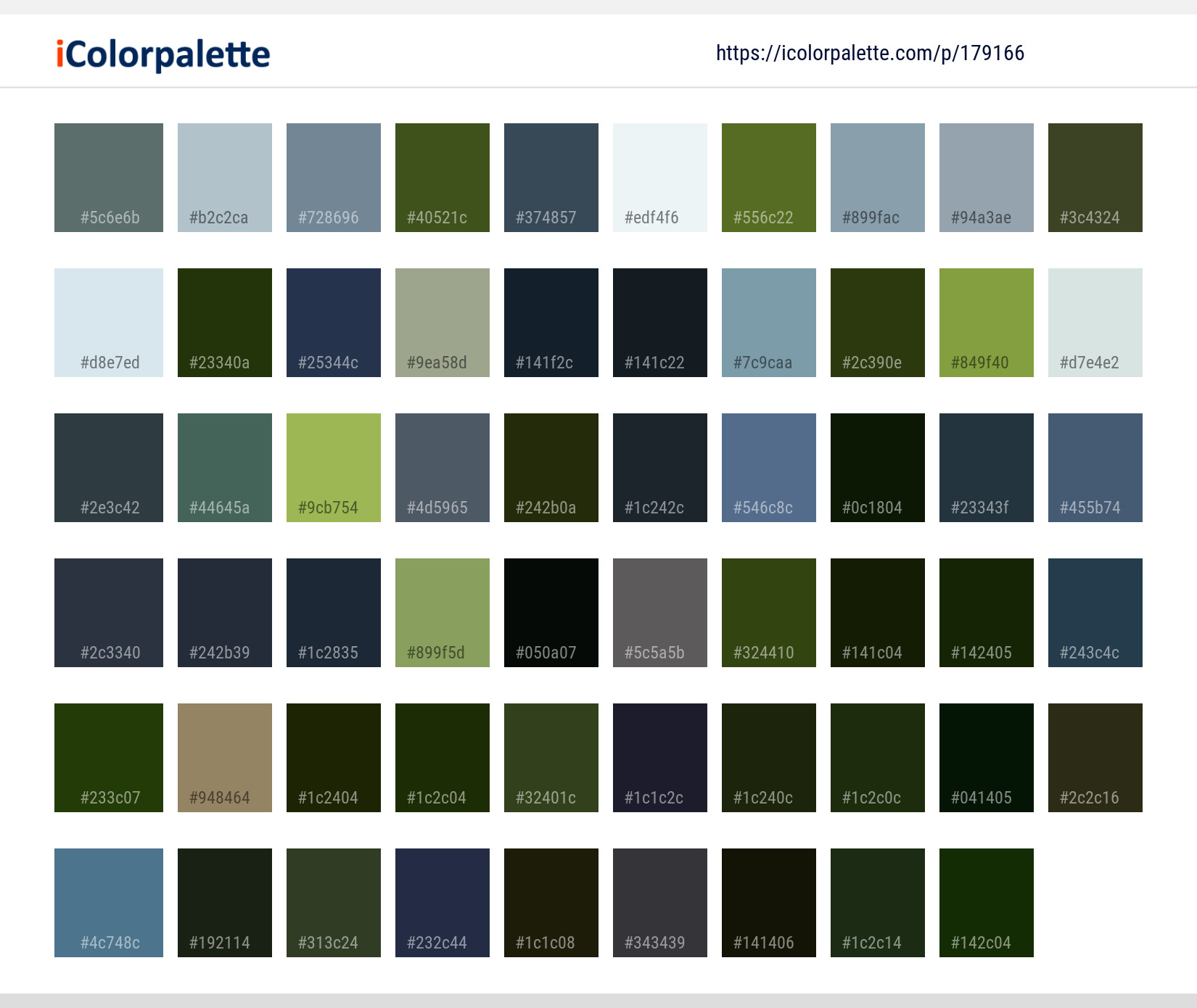 Color Palette Ideas from Grassland Sky Green Image | iColorpalette