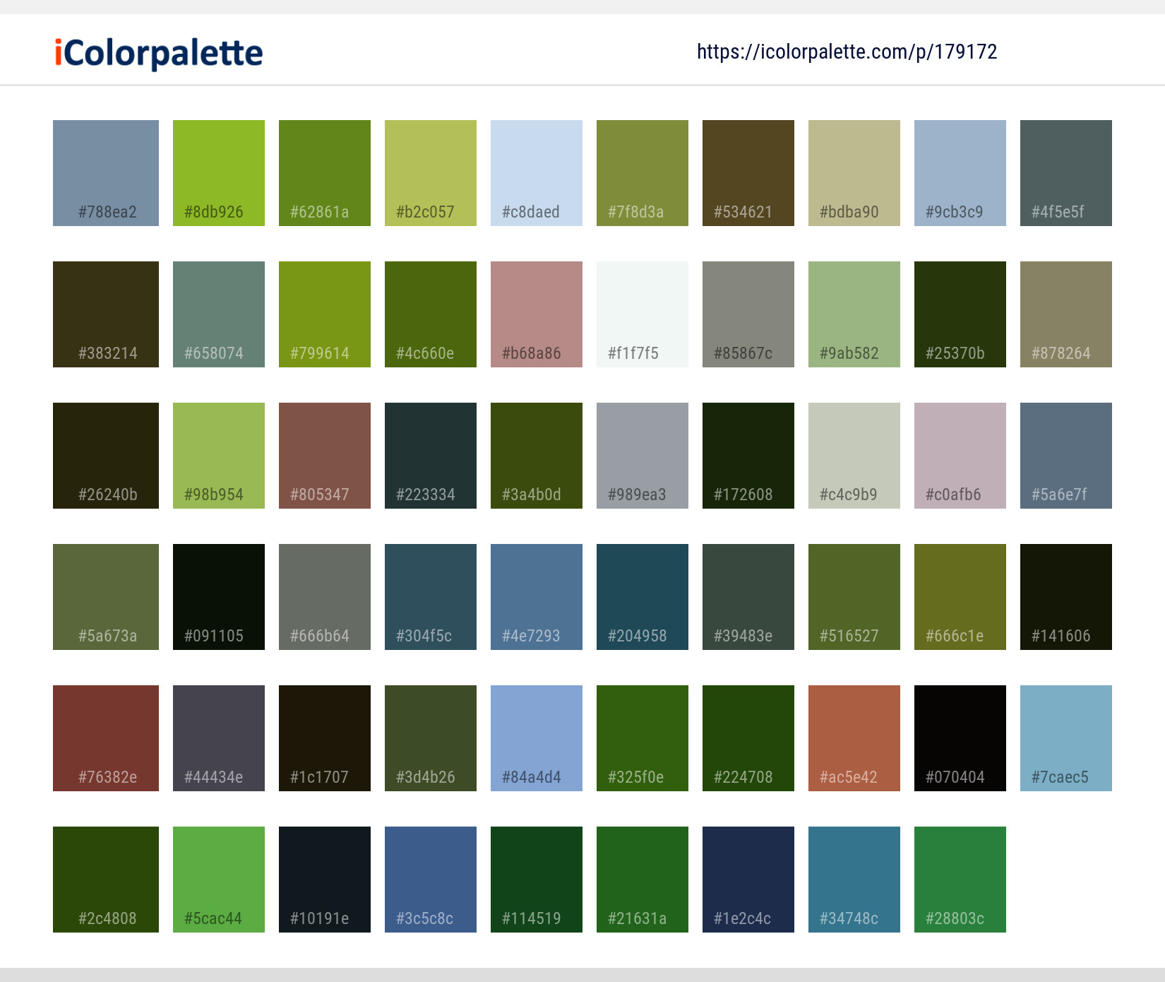 Color Palette Ideas from Water Nature Stream Image | iColorPalette