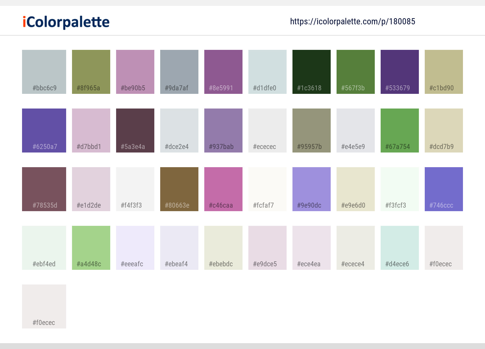 Color Palette Ideas from Vase Purple Lilac Image | iColorPalette