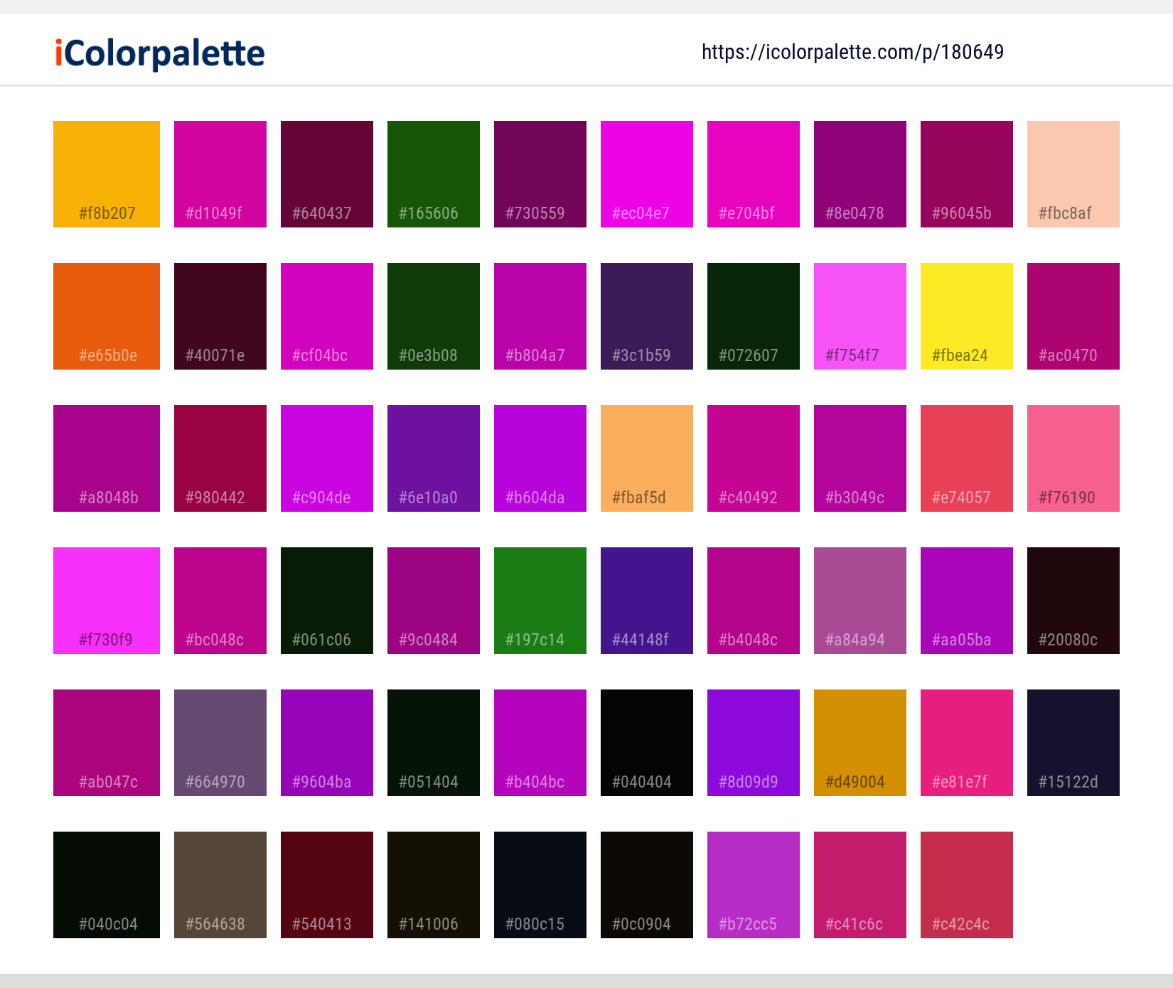 Color Palette Ideas from Flower Pink Petal Image | iColorpalette