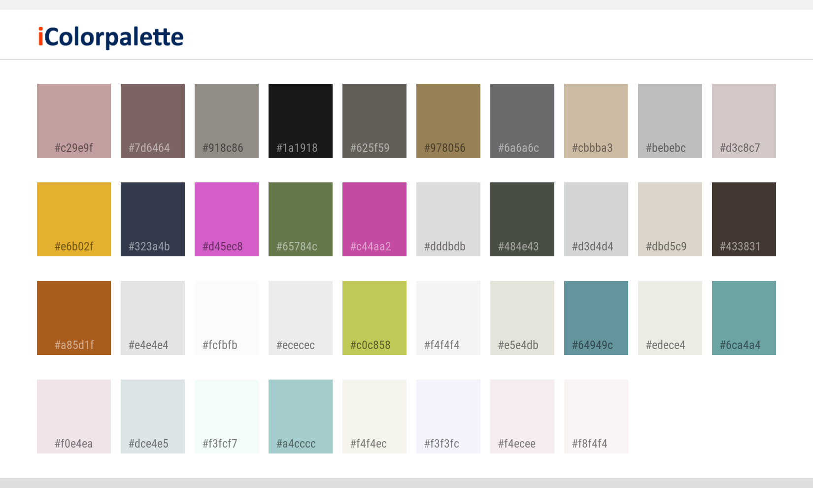 Color Palette Ideas from Colorful Image | iColorpalette