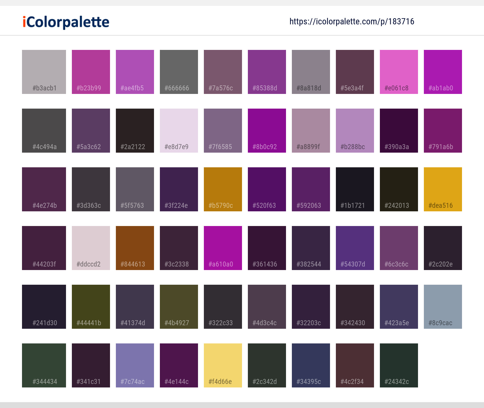 Color Palette Ideas from Flower Flora Violet Image | iColorpalette
