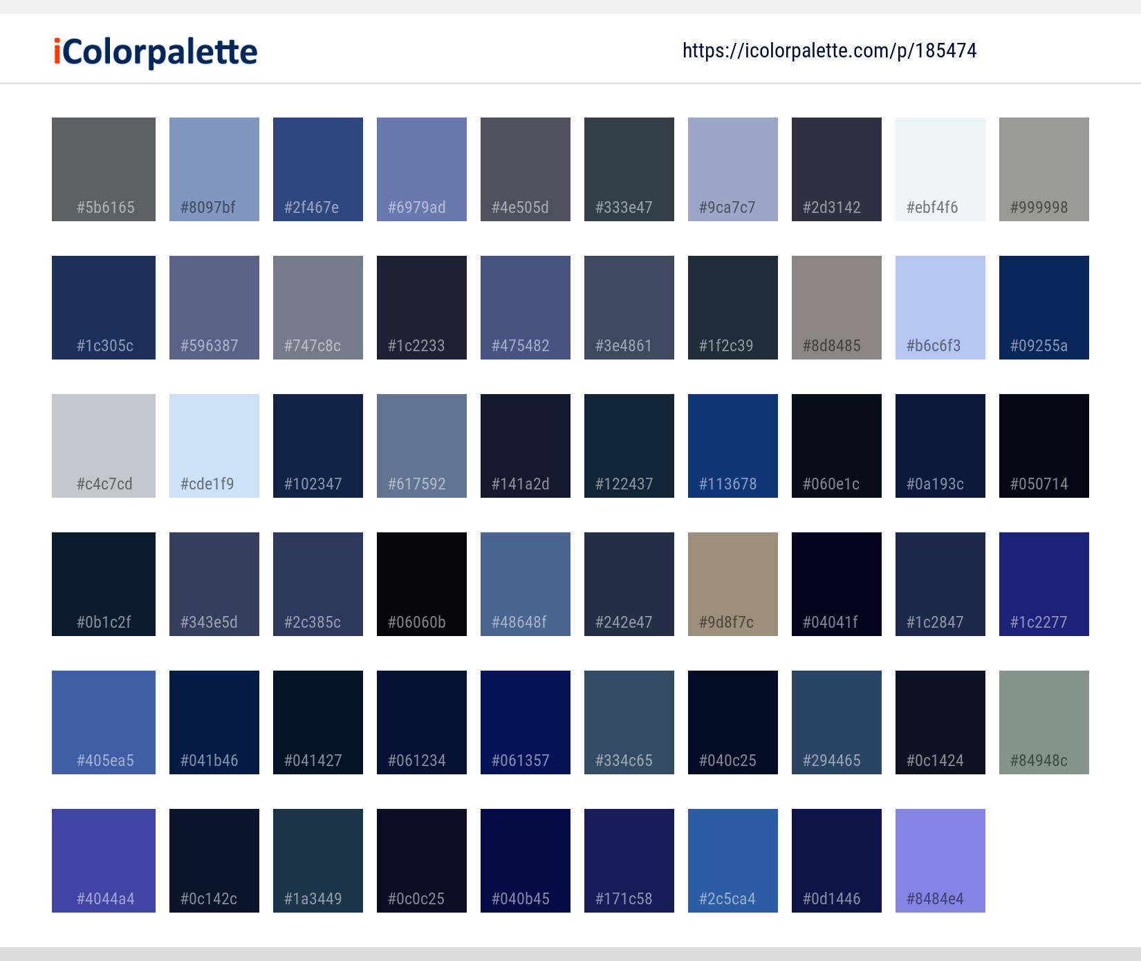 Color Palette Ideas from Atmosphere Sky Darkness Image | iColorpalette