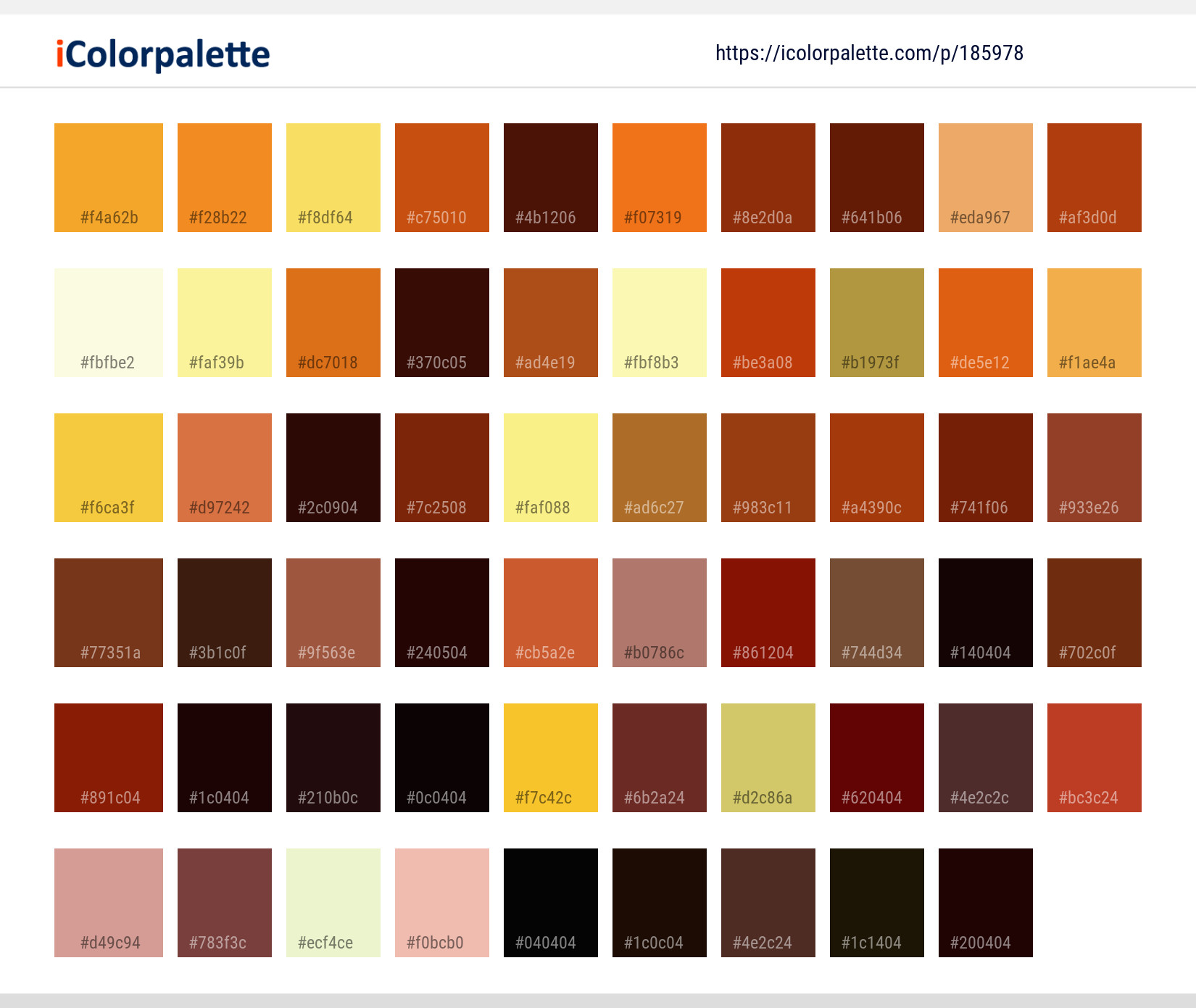 Color Palette Ideas from Fire Wildfire Forest Image | iColorpalette