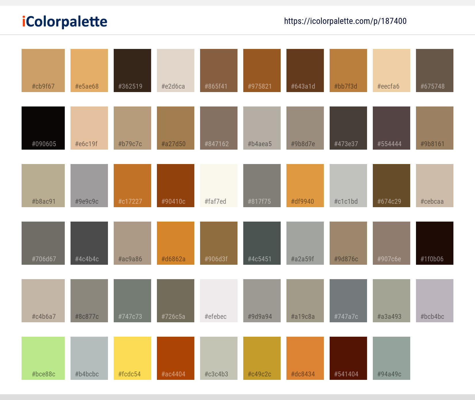 Color Palette Ideas from Rock Wood Bedrock Image | iColorpalette