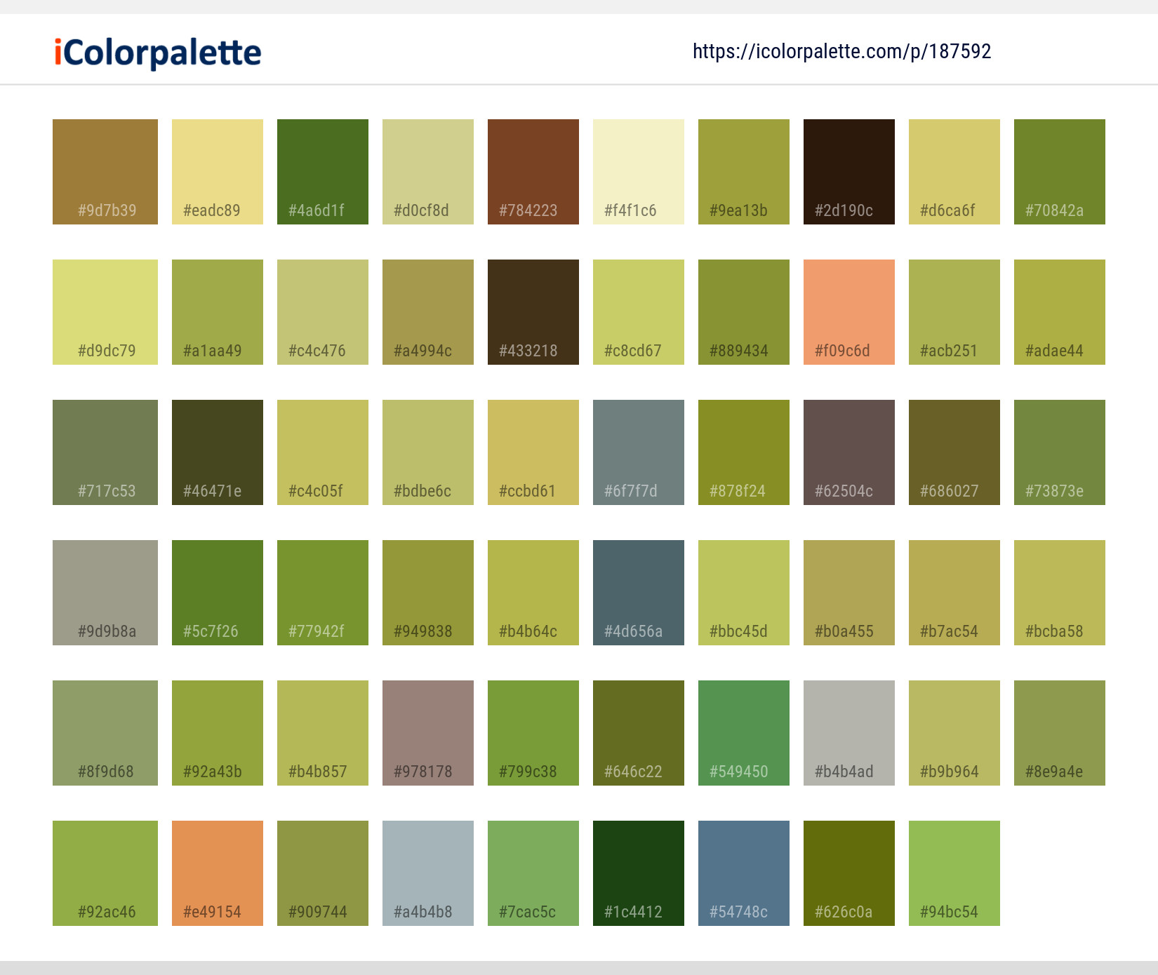 Color Palette Ideas from Gooseberry Spring Flora Image | iColorpalette