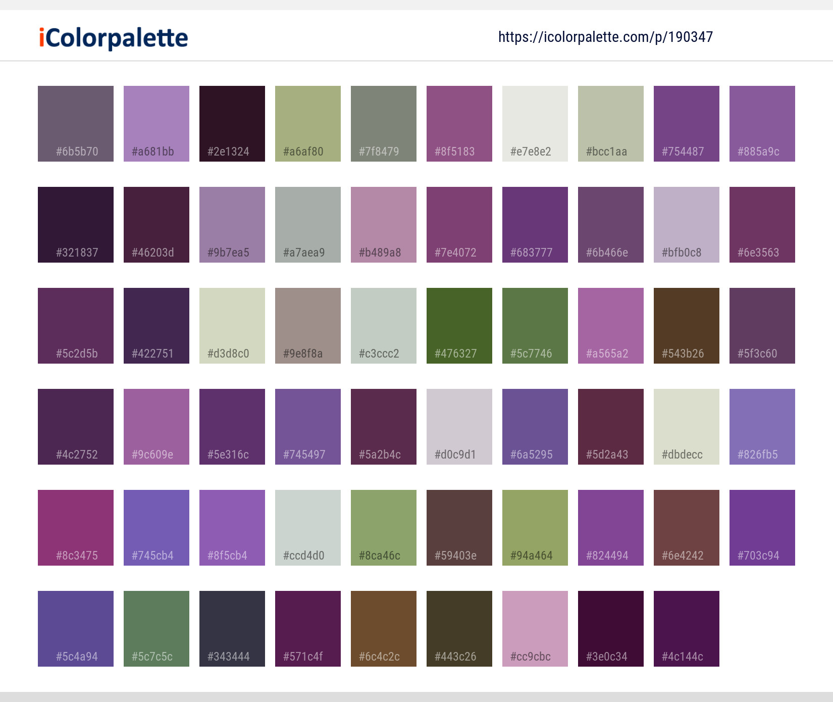 Color Palette Ideas from Lilac Flower Purple Image | iColorpalette