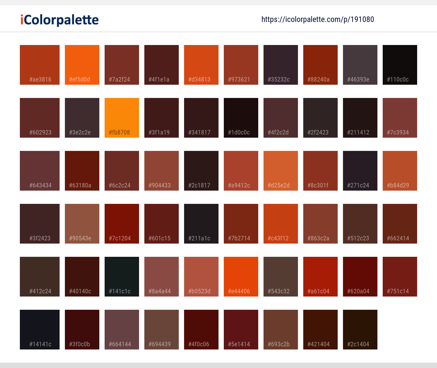 Color Palette Ideas from Sky Red At Morning Afterglow Image | iColorpalette
