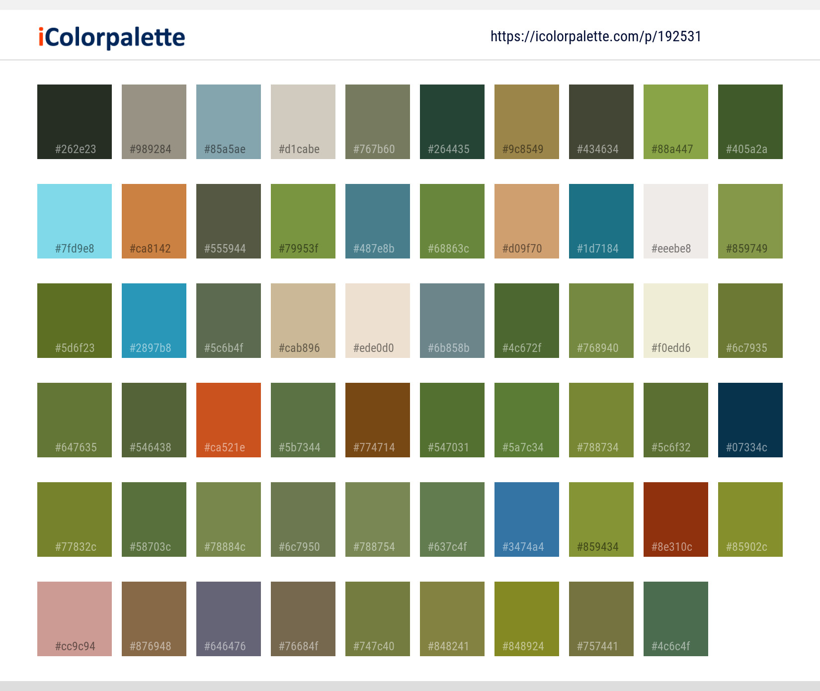 Color Palette Ideas from Bird Ecosystem Fauna Image | iColorpalette