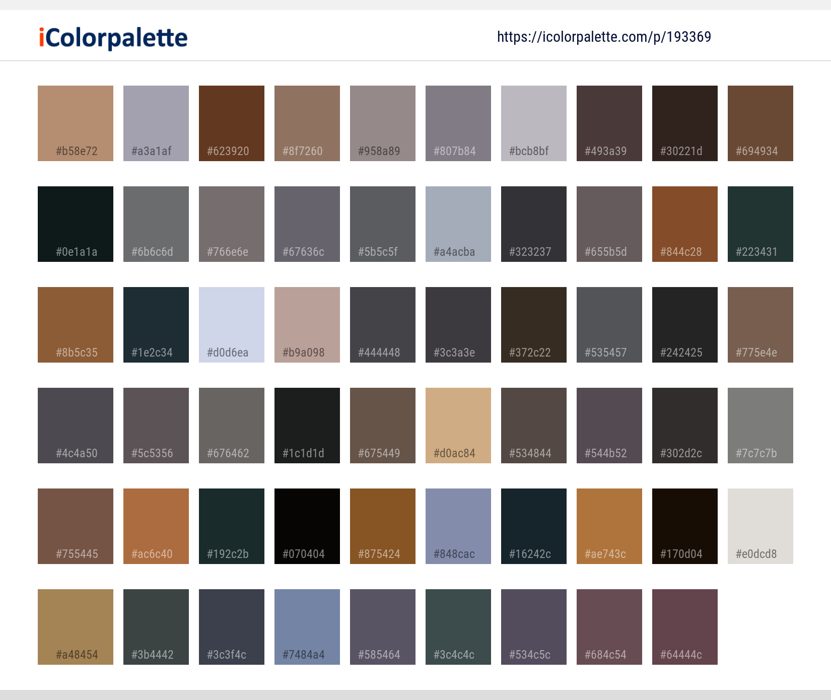 Color Palette Ideas from Wildlife Mammal Fauna Image | iColorpalette