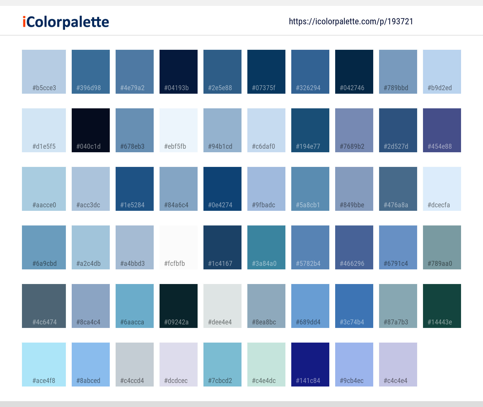 Color Palette Ideas from Water Blue Freezing Image | iColorpalette