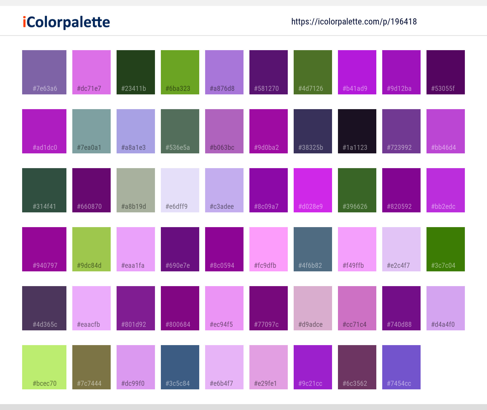 Color Palette Ideas from Purple Lilac Flower Image | iColorpalette