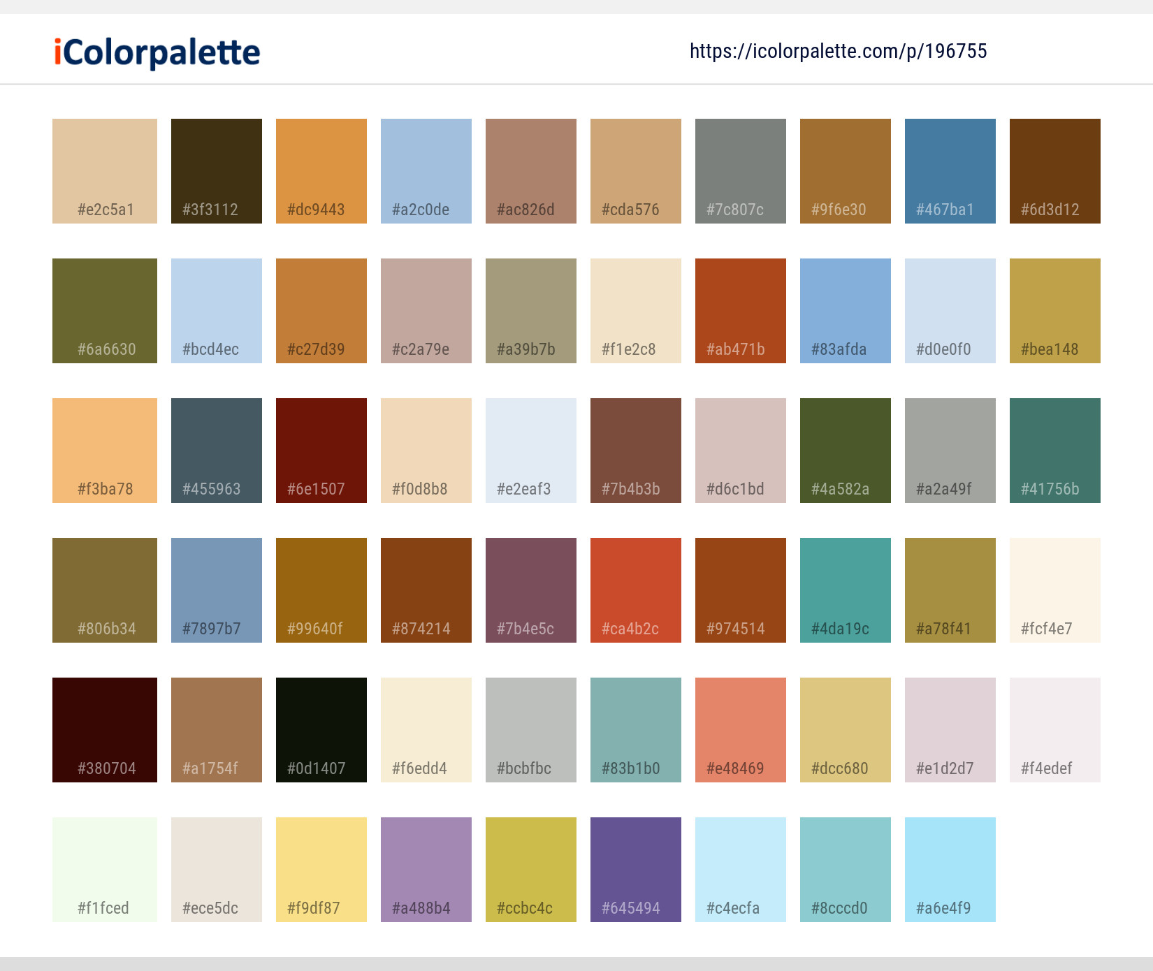 Color Palette Ideas from Grass Family Food Grain Image | iColorpalette