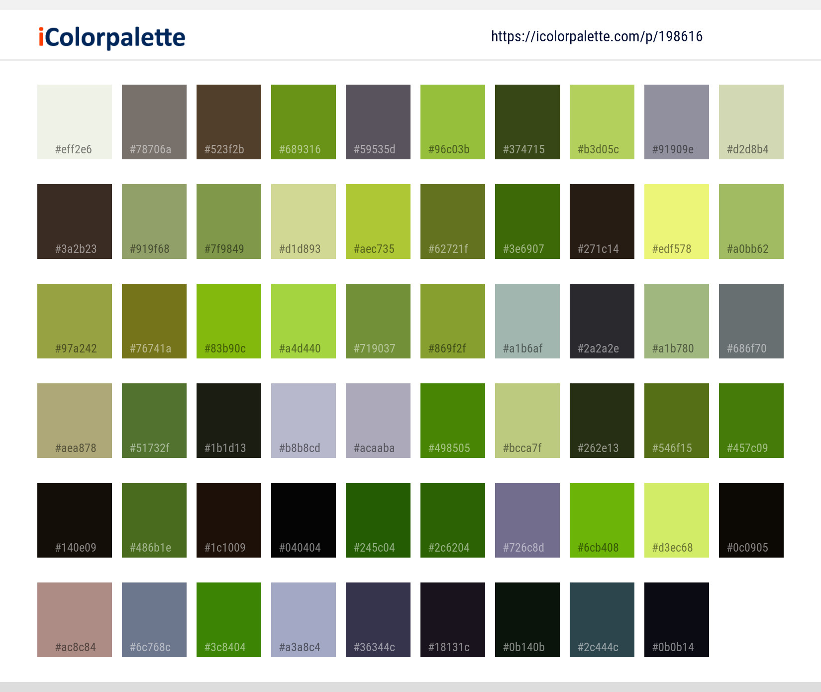Color Palette Ideas from Flora Fauna Leaf Image | iColorpalette