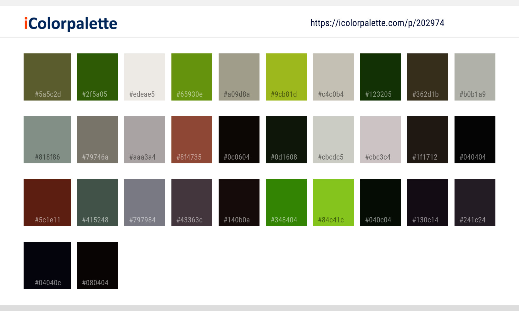 Color Palette Ideas from Green Leaf Flowerpot Image | iColorpalette