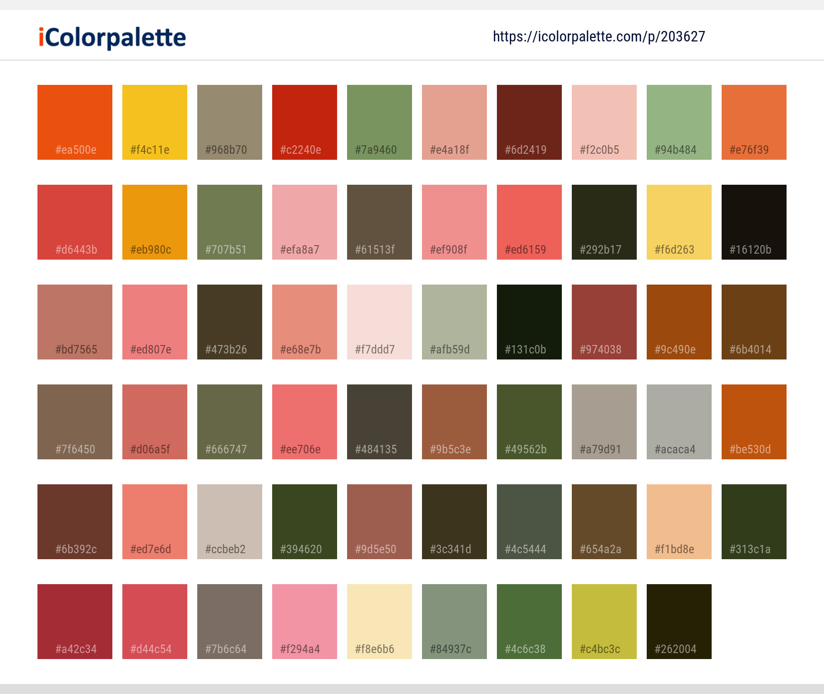 Color Palette Ideas from Flower Flora Plant Image | iColorpalette