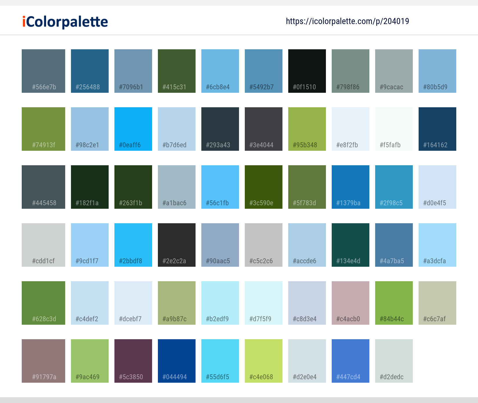 Color Palette Ideas from Water Reflection Sky Image | iColorpalette