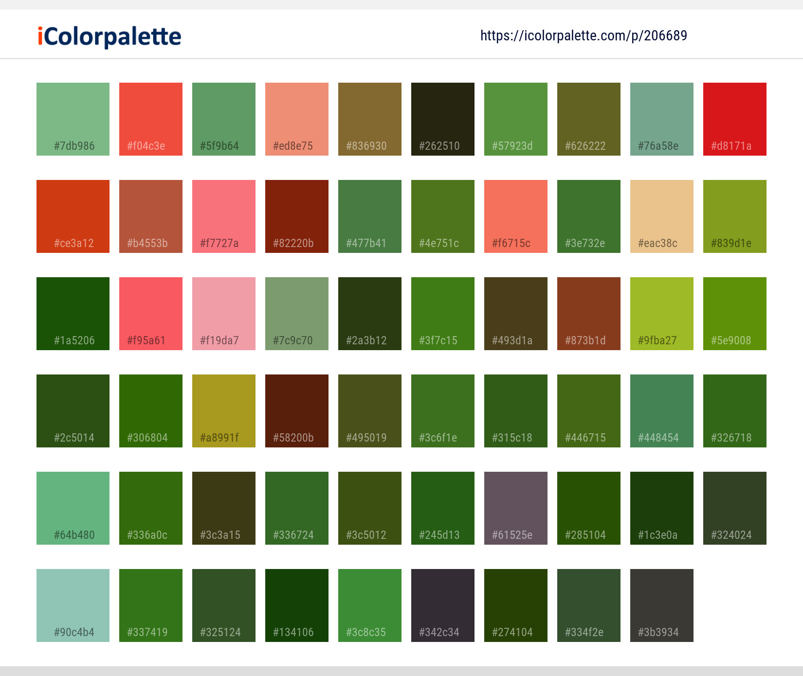 Color Palette Ideas from Plant Flora Lingonberry Image | iColorpalette