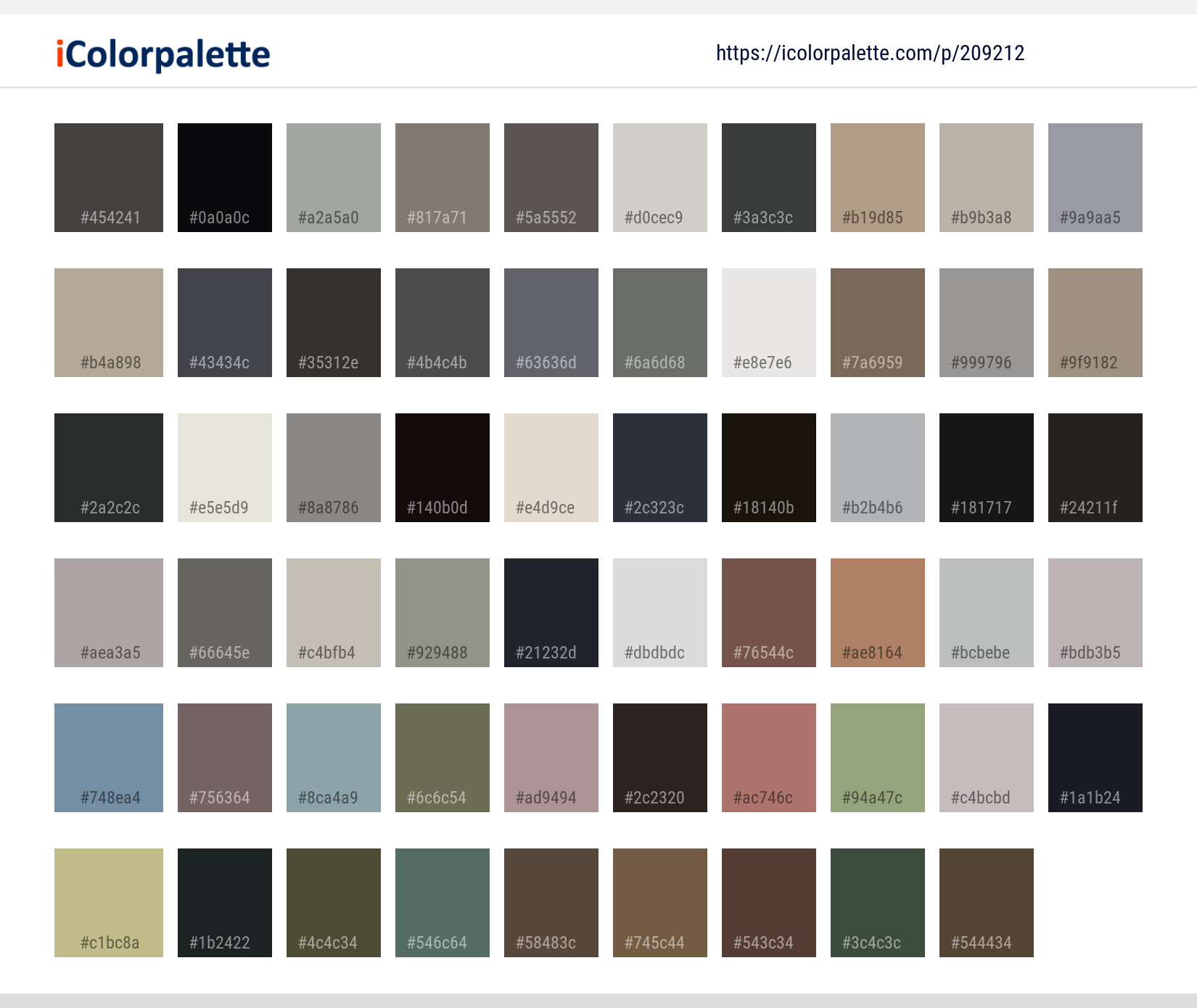 Color Palette Ideas from Rock Bedrock Boulder Image | iColorpalette