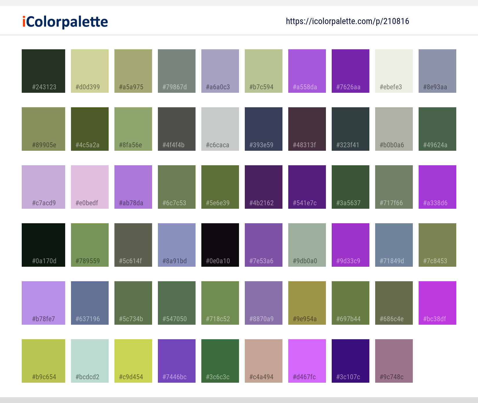 Color Palette Ideas from Plant Flora Thistle Image | iColorpalette
