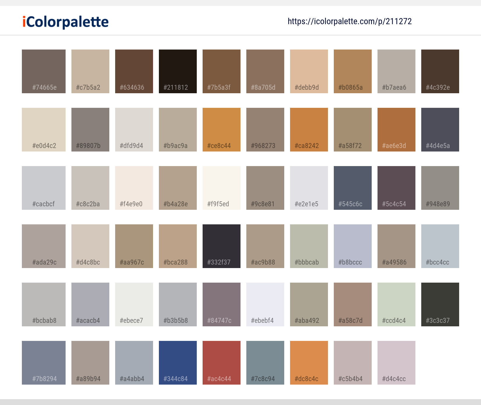 Color Palette Ideas from Horse Like Mammal Mane Image | iColorpalette