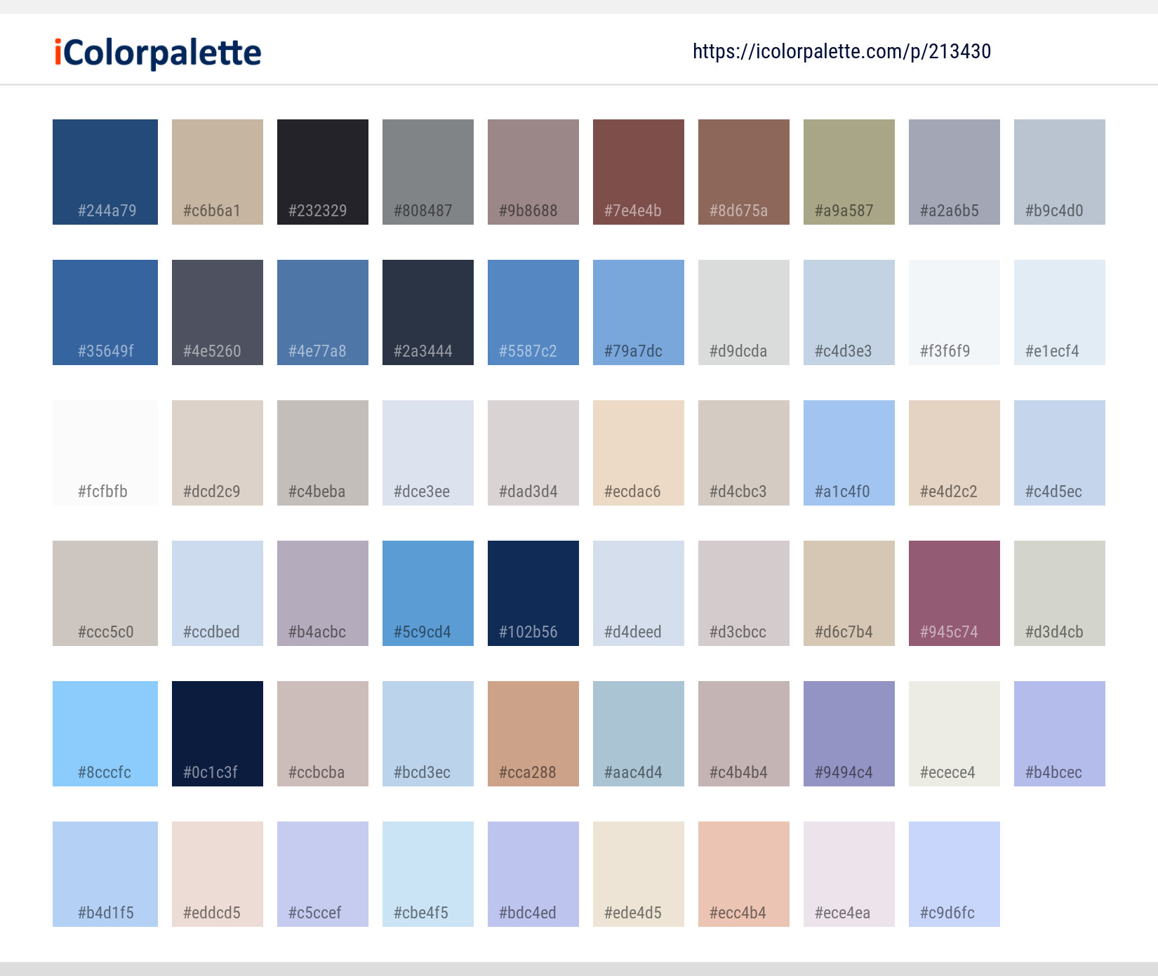 Color Palette Ideas from Jeans Blue Denim Image | iColorPalette