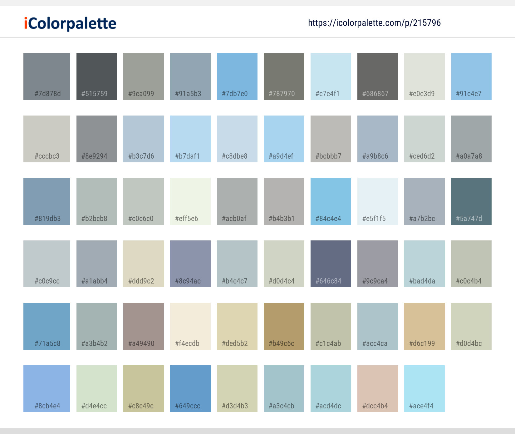 Color Palette Ideas from Winter Frost Sky Image | iColorPalette