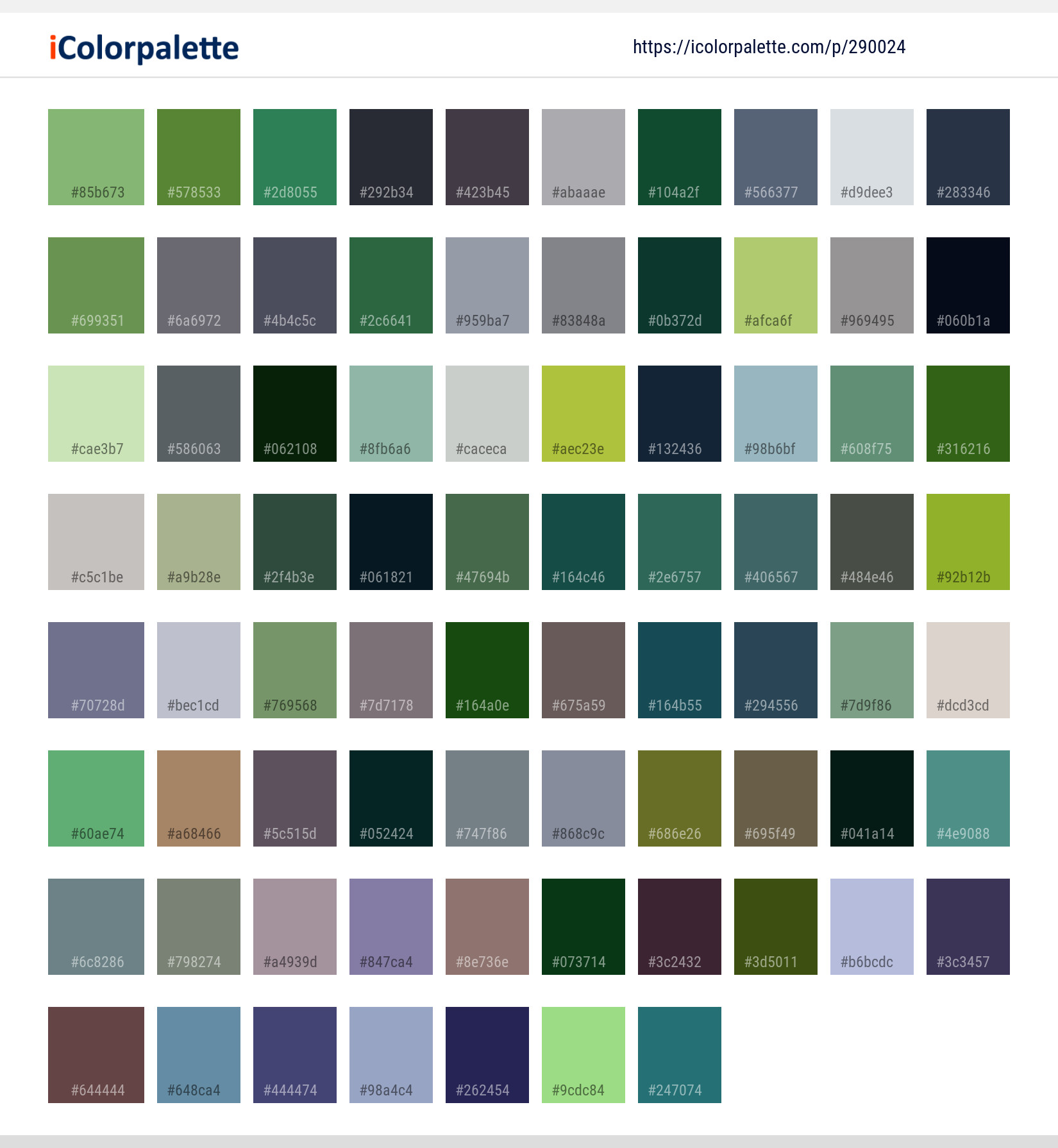Color Palette Ideas from Vegetation Tree Ecosystem Image | iColorpalette