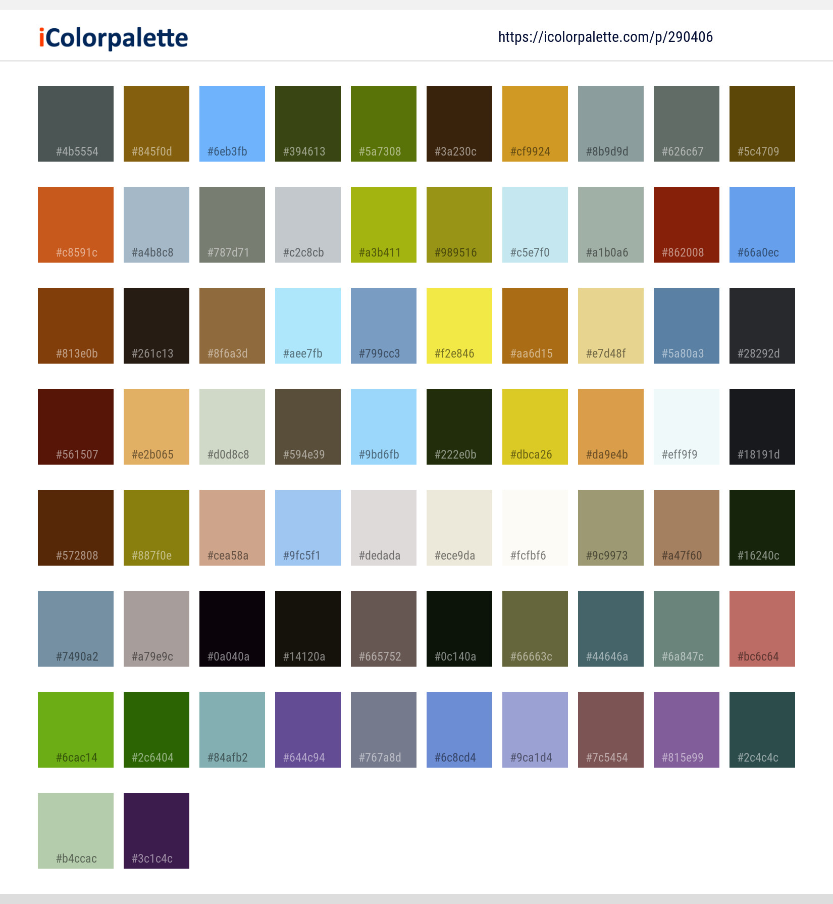 Color Palette Ideas from Nature Sky Mountainous Landforms Image ...