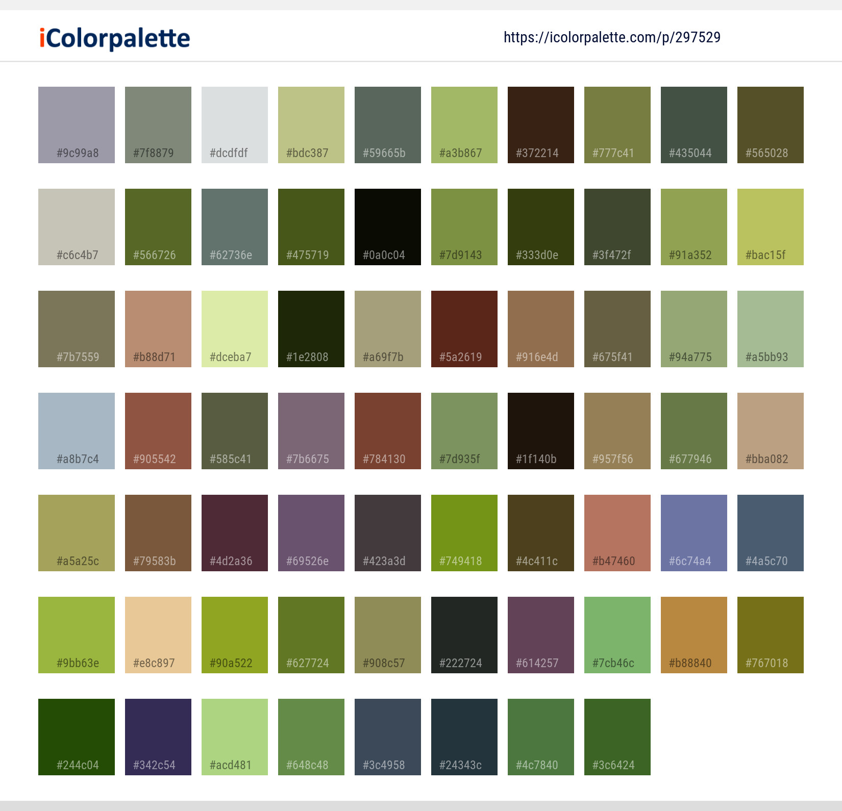 Color Palette Ideas from Grass Image | iColorpalette