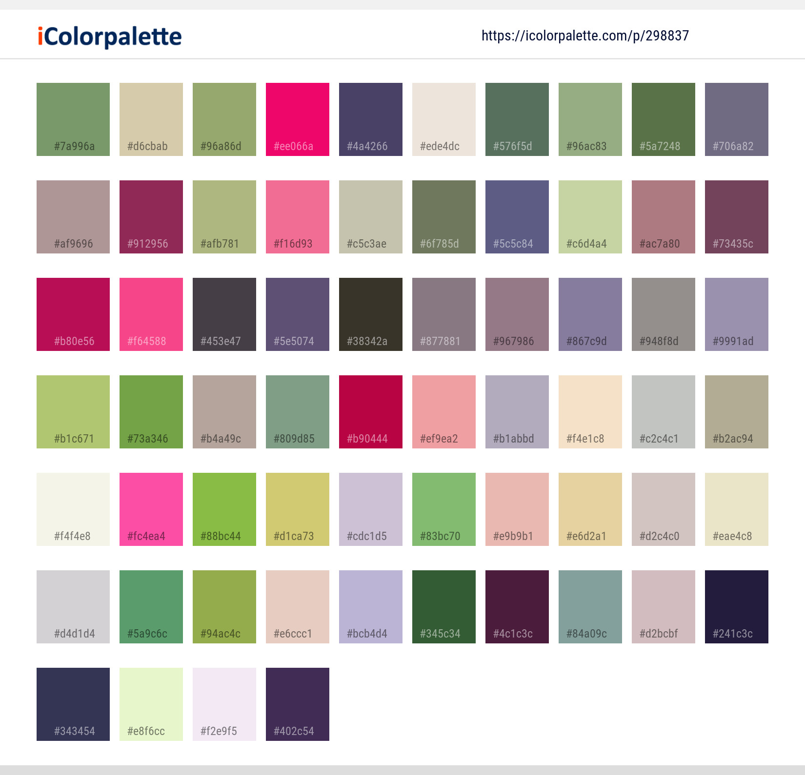 Color Palette Ideas from Photograph Clothing Nature Image | iColorpalette
