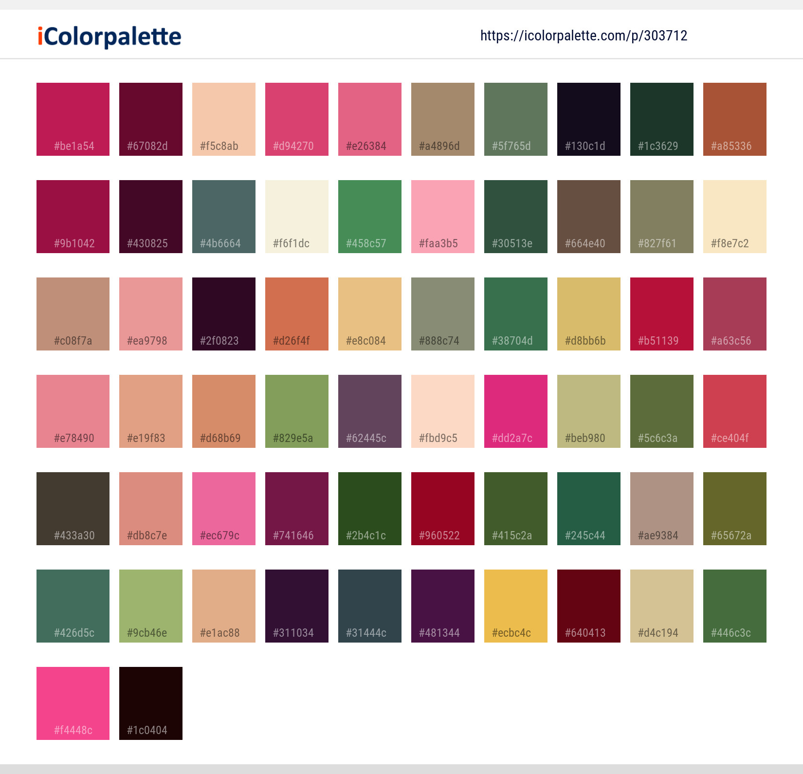 Color Palette Ideas from Rose Flower Family Image | iColorpalette