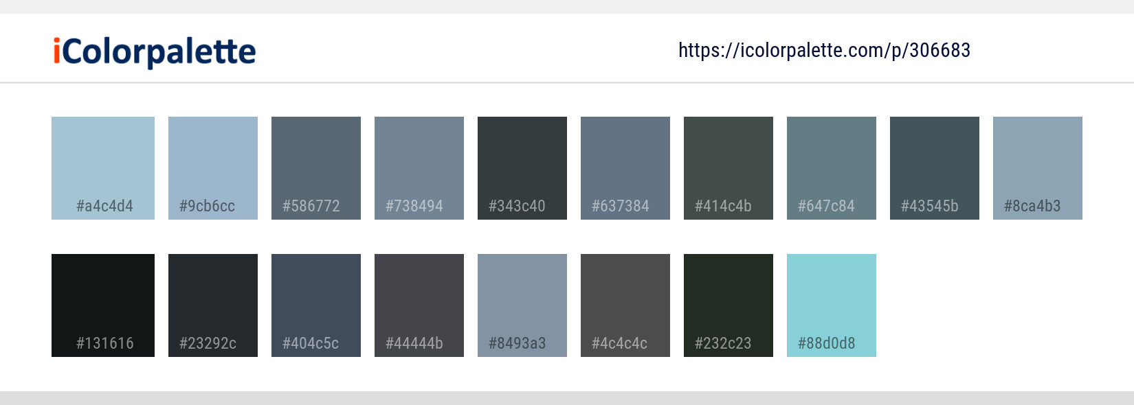 Color Palette Ideas from Sky Cloud Fog Image | iColorpalette