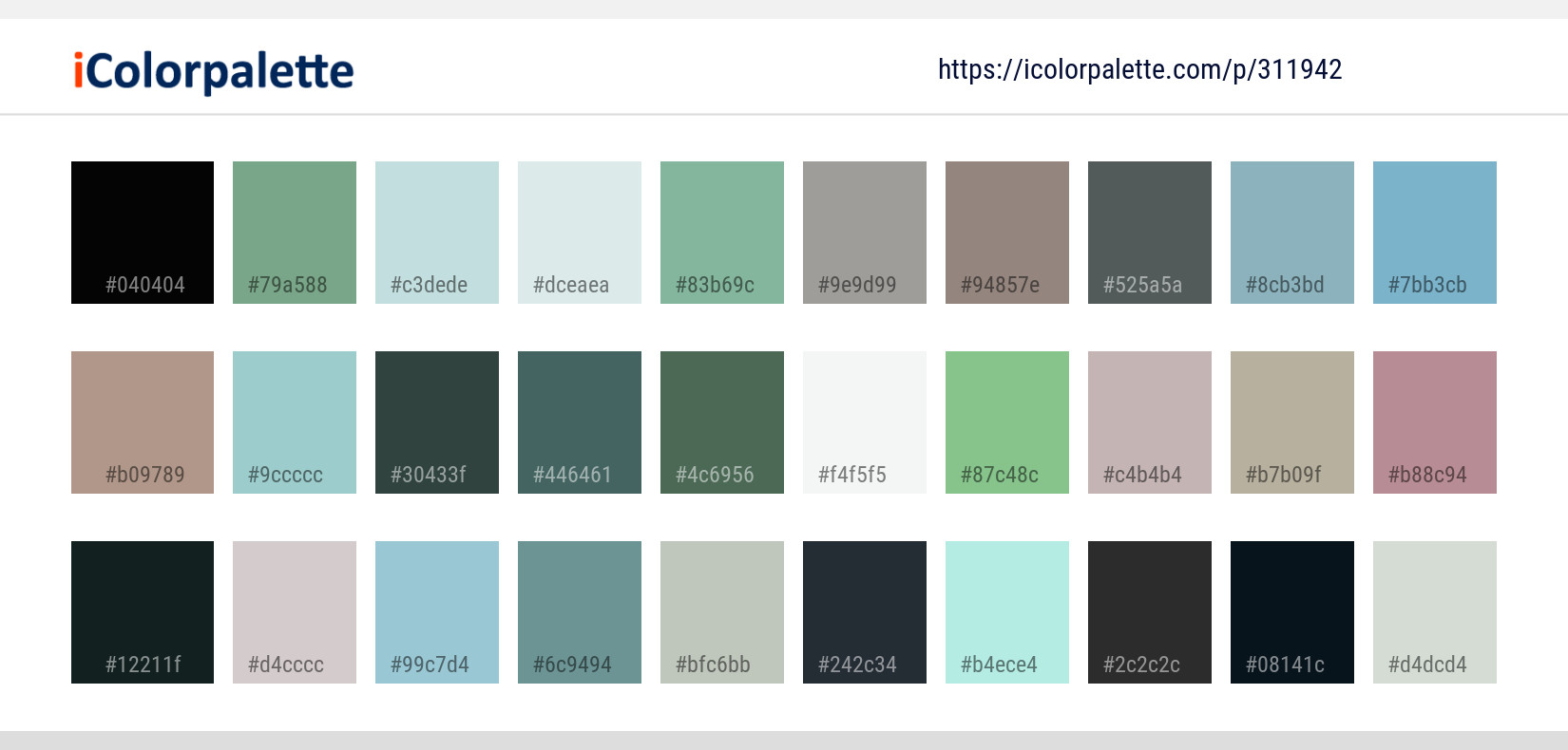 Color Palette Ideas from Silhouette Font Illustration Image | iColorpalette