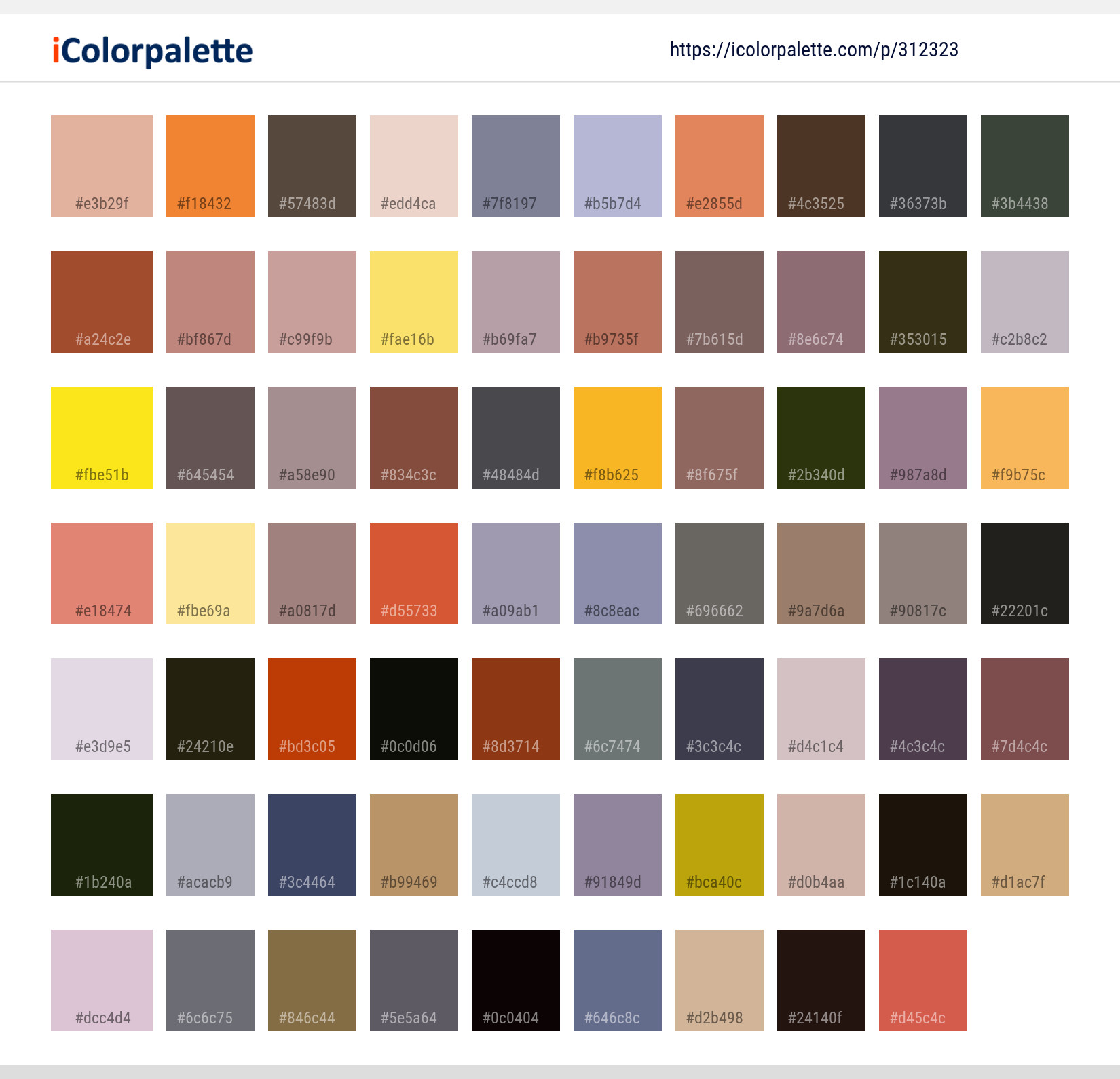 Color Palette Ideas from Reflection Nature Sky Image | iColorpalette