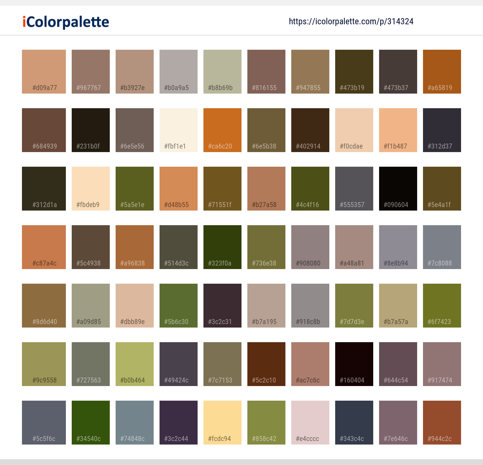 Color Palette Ideas from Highland Reflection Loch Image | iColorpalette