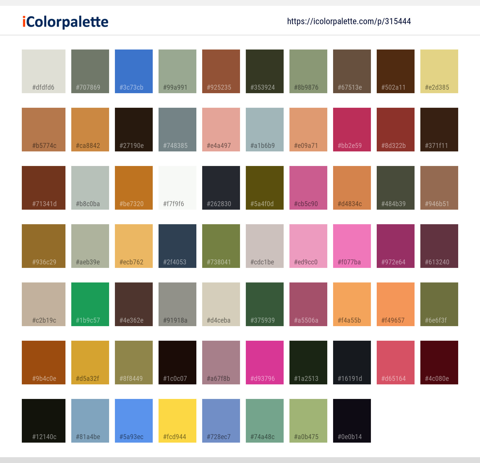 Color Palette Ideas from Neighbourhood House Town Image | iColorpalette