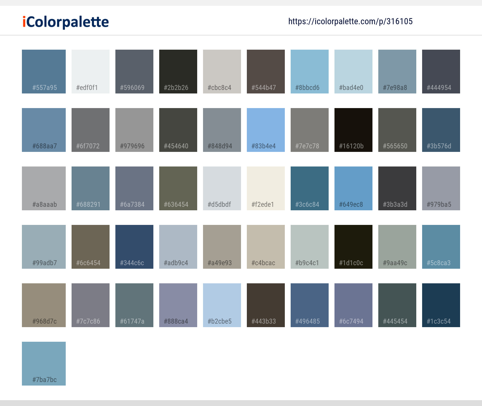 Color Palette Ideas from Winter Mountain Range Mountainous Landforms ...