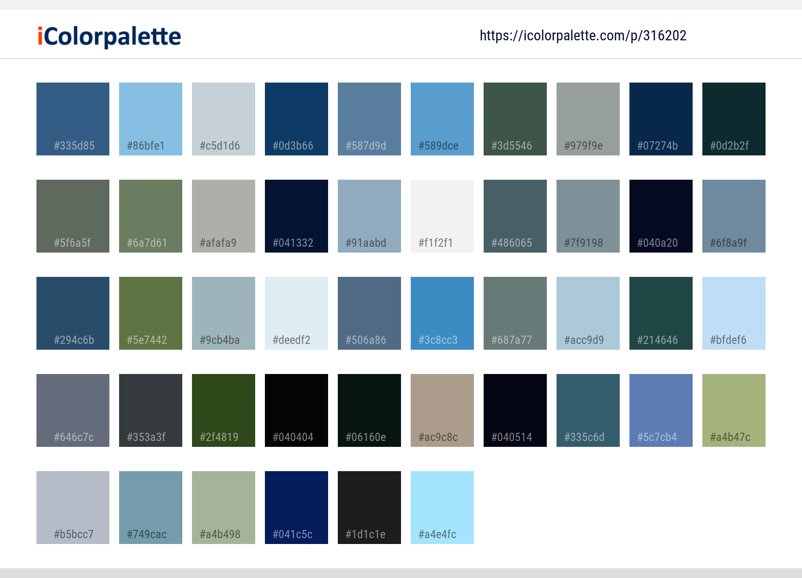 Color Palette Ideas from Reflection Nature Sky Image | iColorpalette