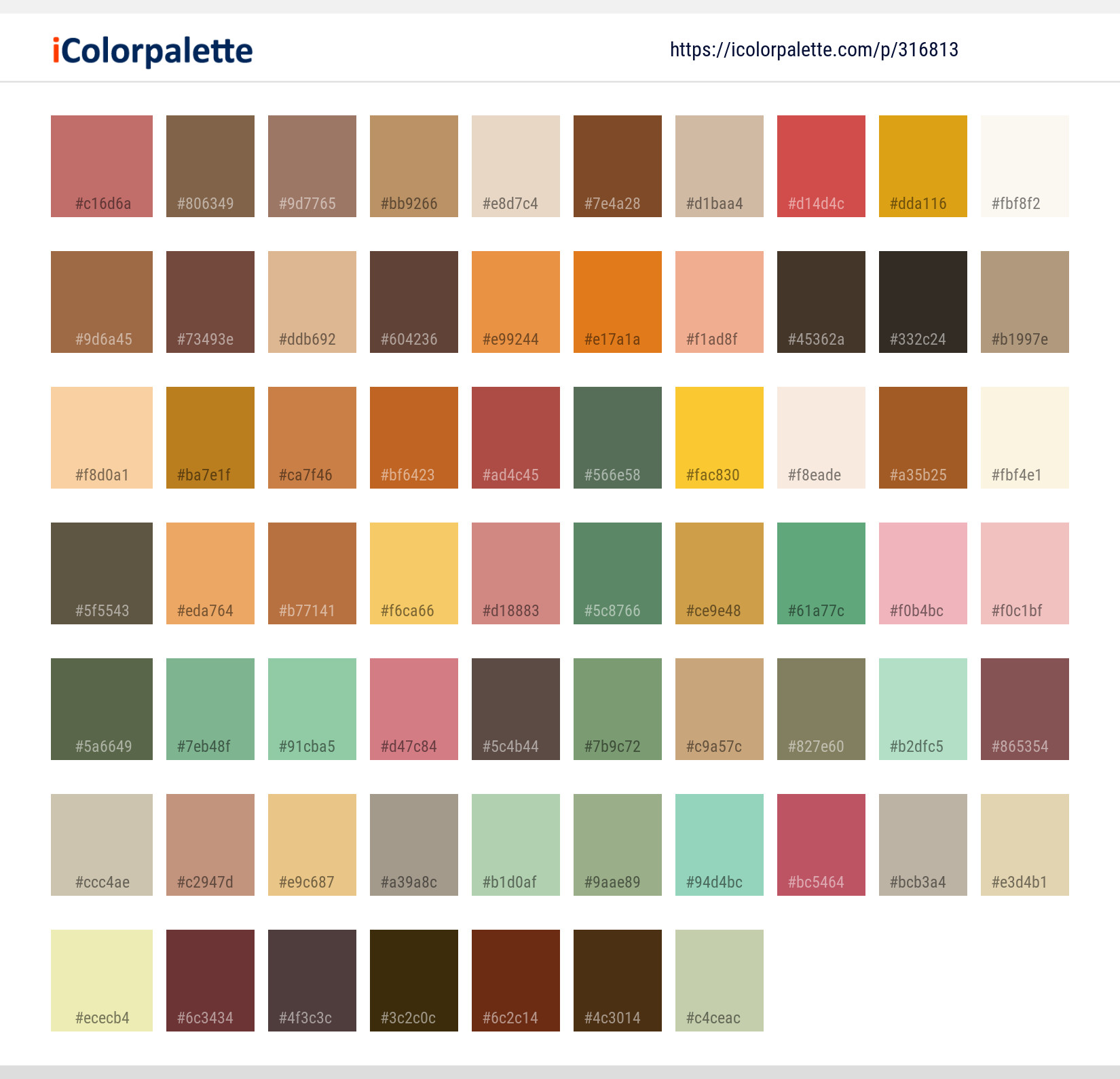 Color Palette Ideas from Muffin Dessert Baking Image | iColorpalette