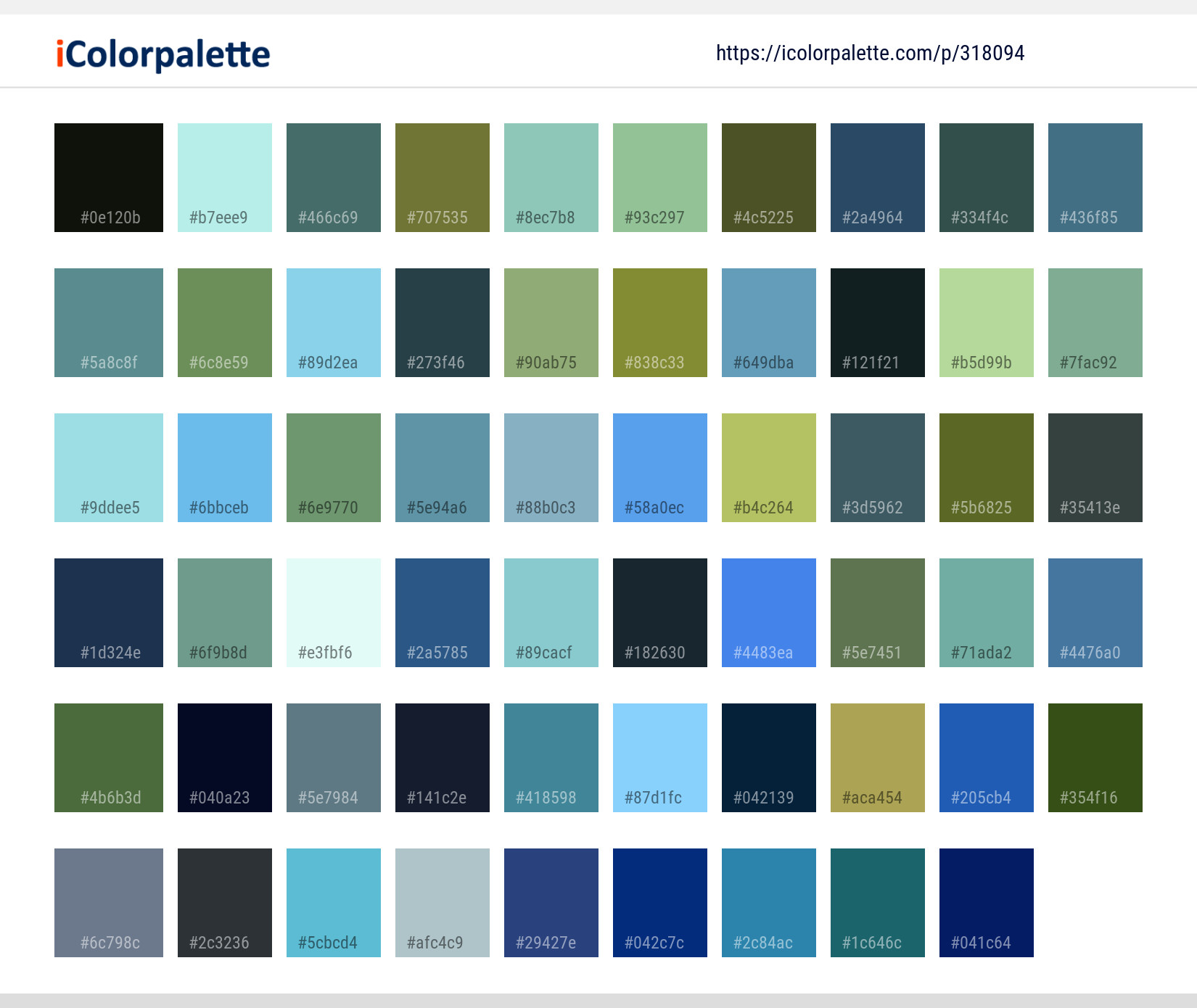 Color Palette Ideas from Water Reflection Nature Image | iColorpalette