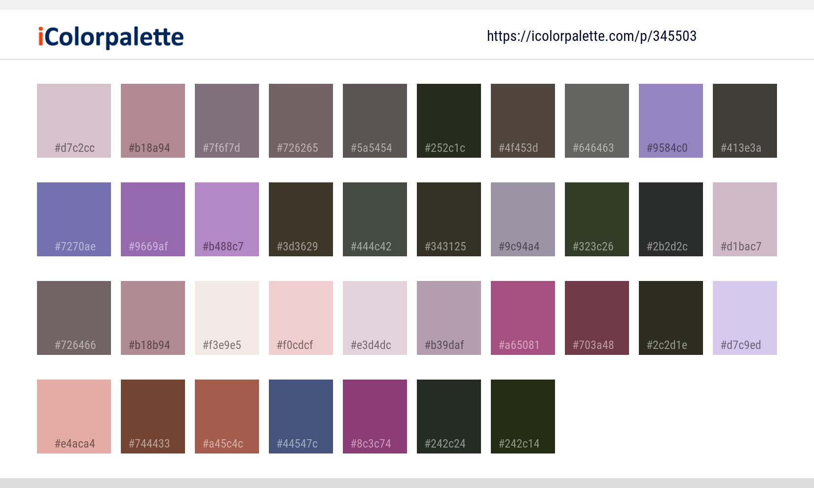 Color Palette Ideas from Flower Purple Violet Image | iColorpalette