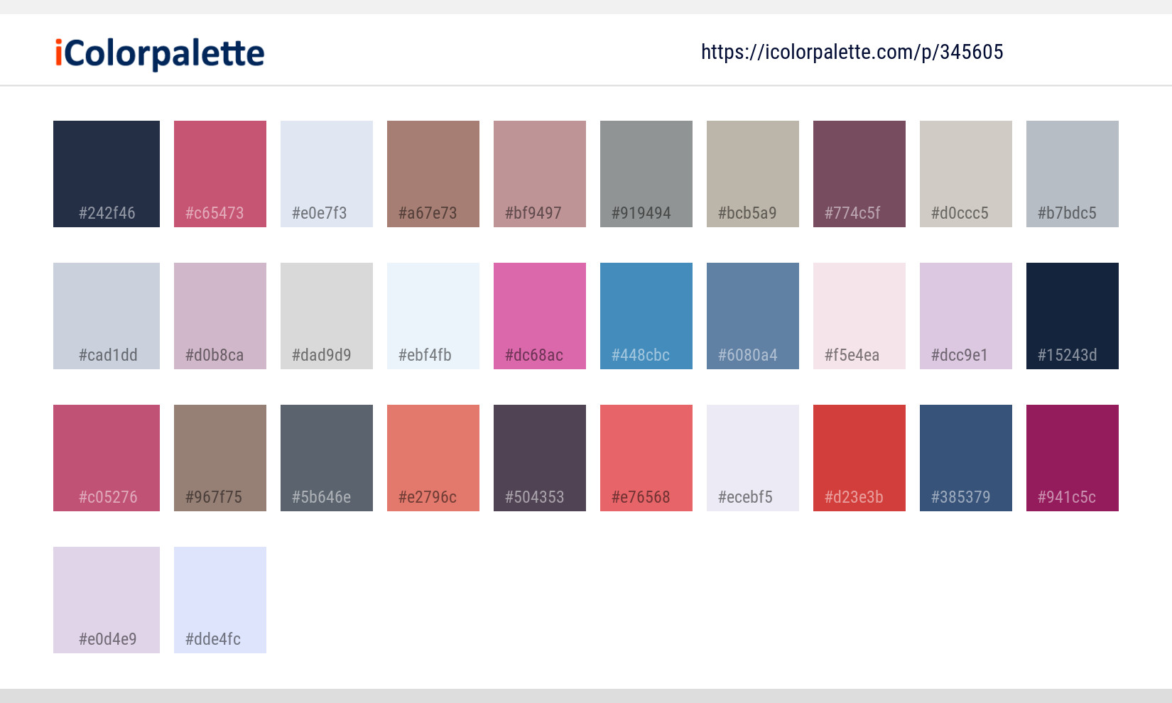 Color Palette Ideas from Fashion Accessory Font Paper Image | iColorpalette