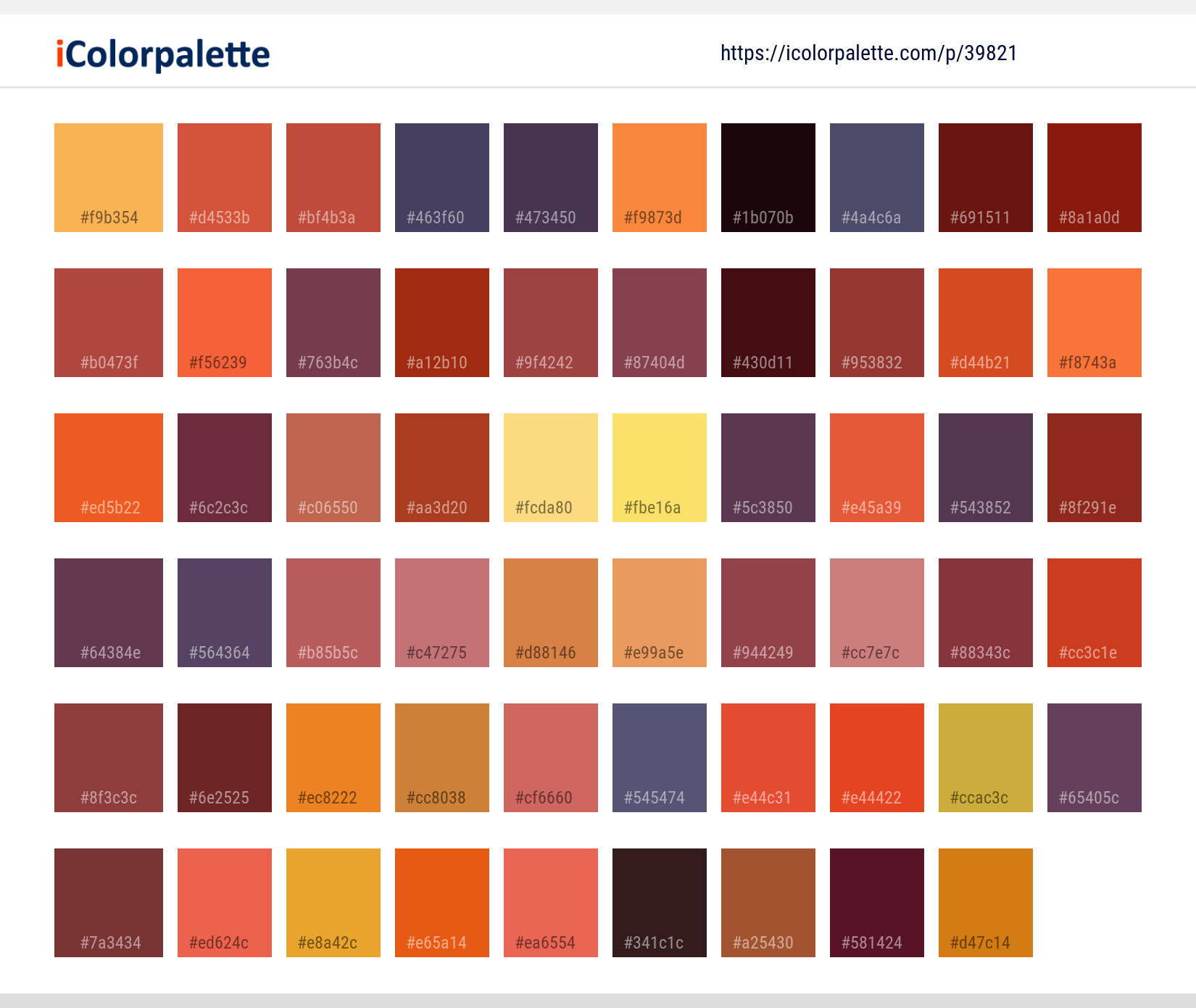Color Palette Ideas from Sky Afterglow Red At Morning Image | iColorpalette