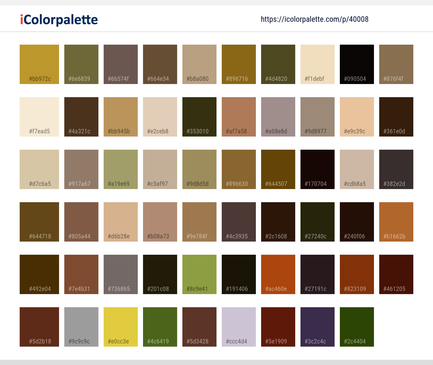 Color Palette Ideas from Flora Vegetation Plant Image | iColorpalette