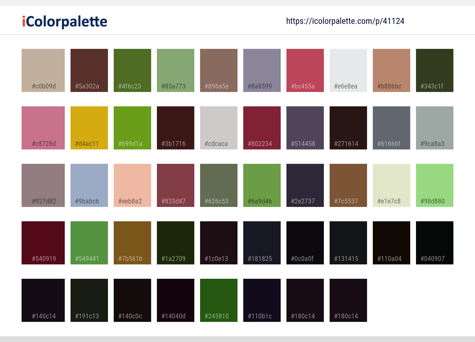 Color Palette Ideas from Blackberry Fruit Berry Image | iColorpalette