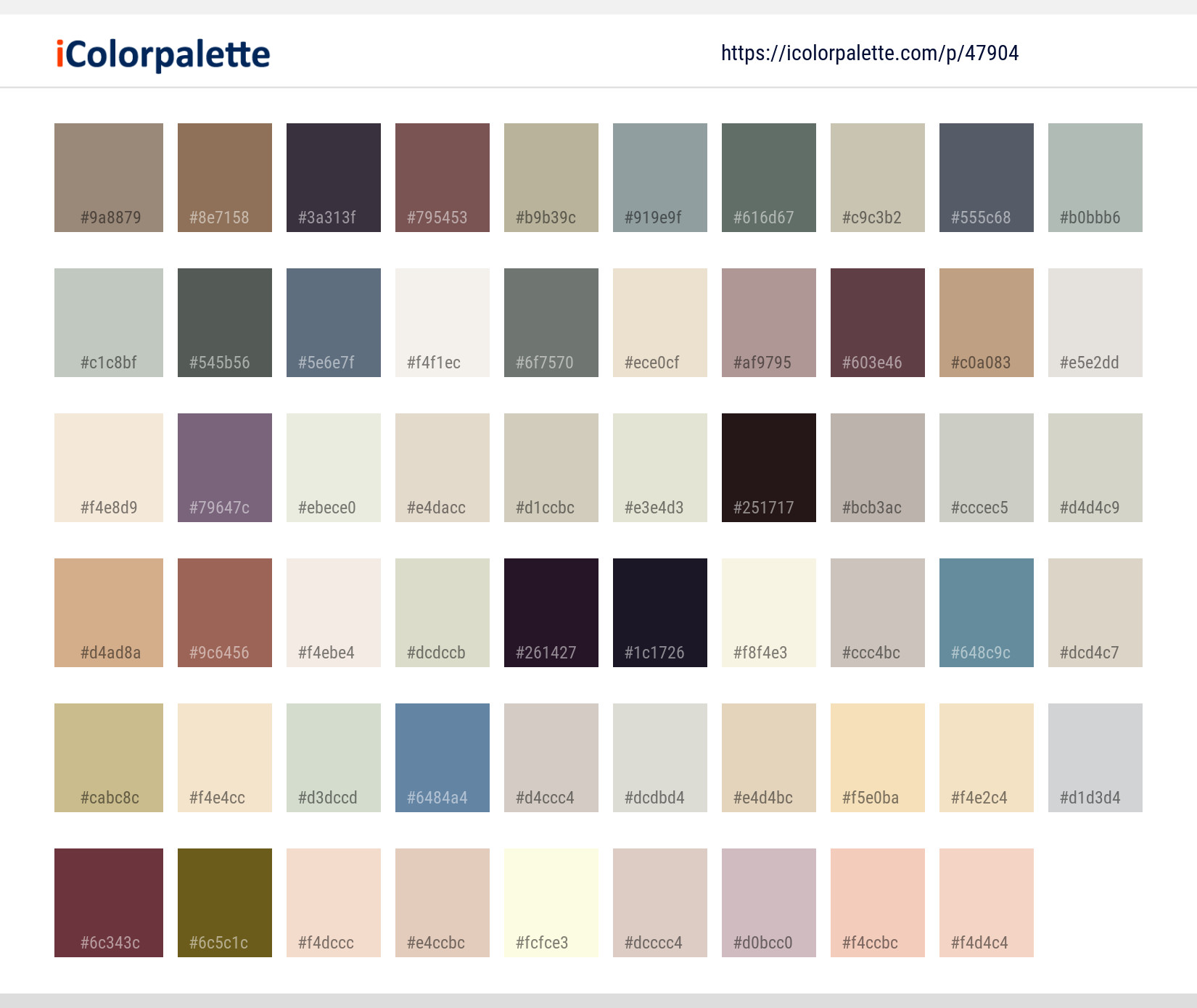 Color Palette Ideas from Material Pebble Image | iColorpalette